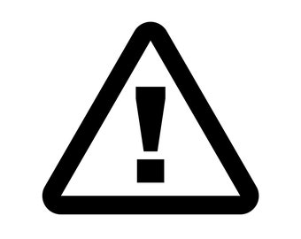 Warning Sign SVG File, Warning Sign DXF, Warning Sign Png, Warning ...