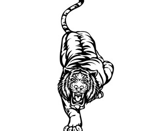Tiger SVG / SVG Cut File / Car Decal SVG / Instant Download / | Etsy