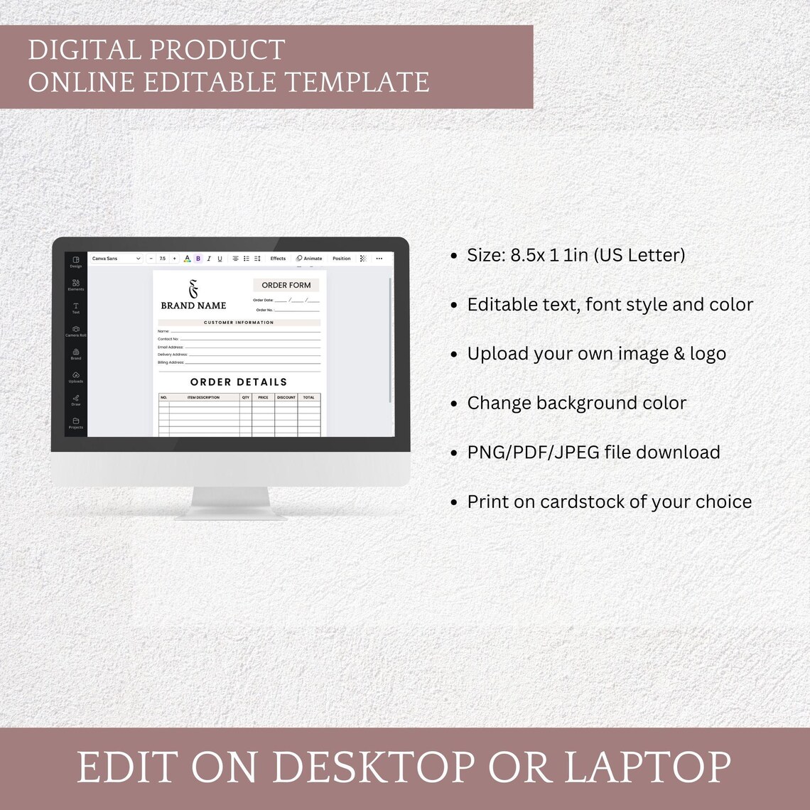 Order Form Corporate Business / Order Form Template / Receipt File ...