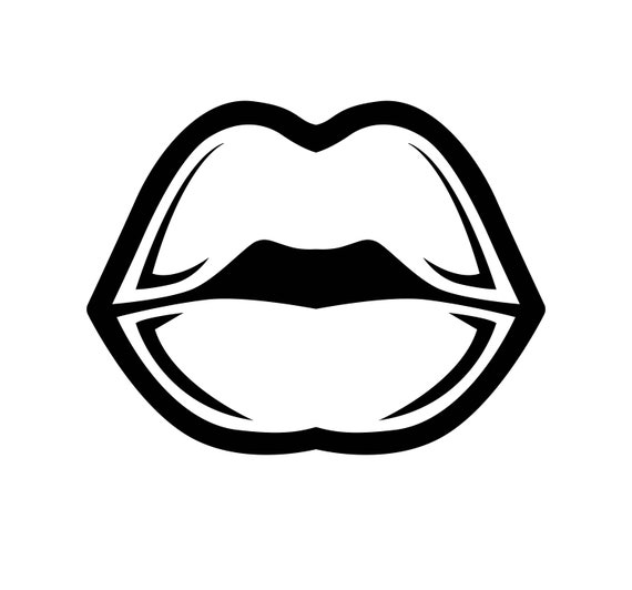 Lips SVG / SVG Cut File / Car Decal SVG / Instant Download / | Etsy
