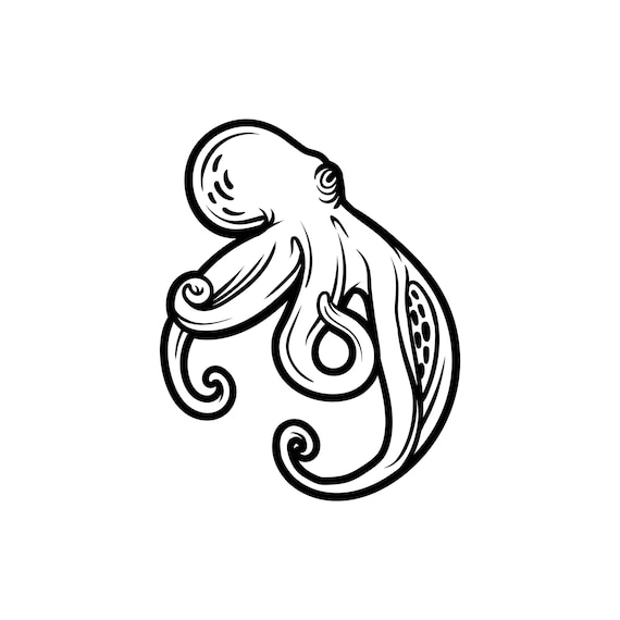 Octopus SVG / SVG Cut File / Car Decal SVG / Instant Download | Etsy