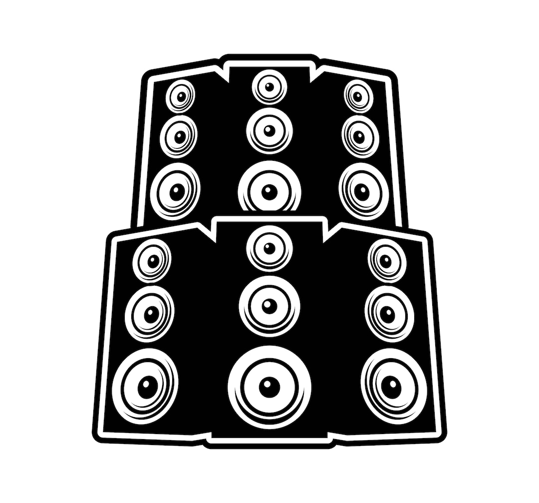 Speakers SVG / SVG Cut File / Car Decal SVG / Instant Download ...