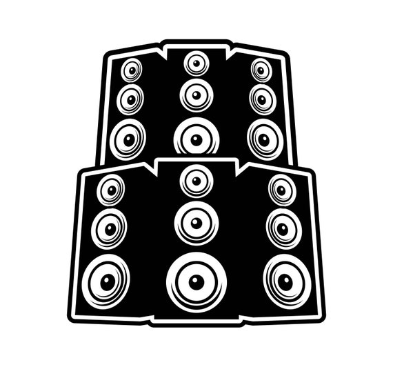 Speakers SVG / SVG Cut File / Car Decal SVG / Instant Download - Etsy ...
