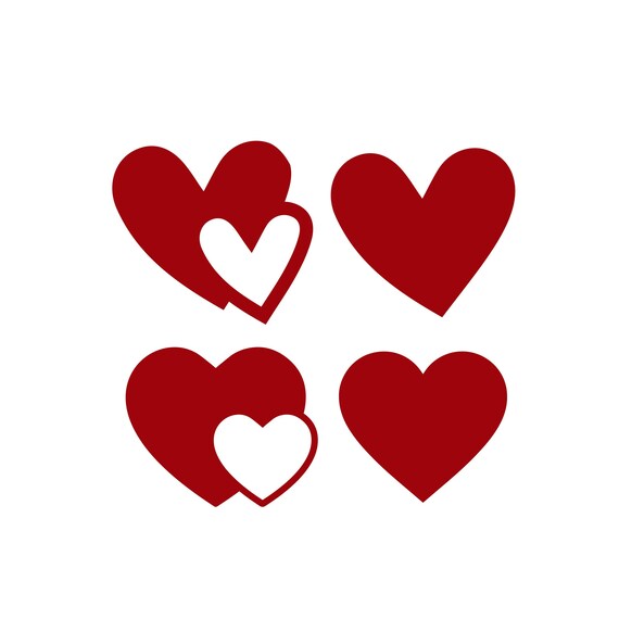 Love Heart SVG / SVG Cut File / Car Decal SVG / Instant | Etsy