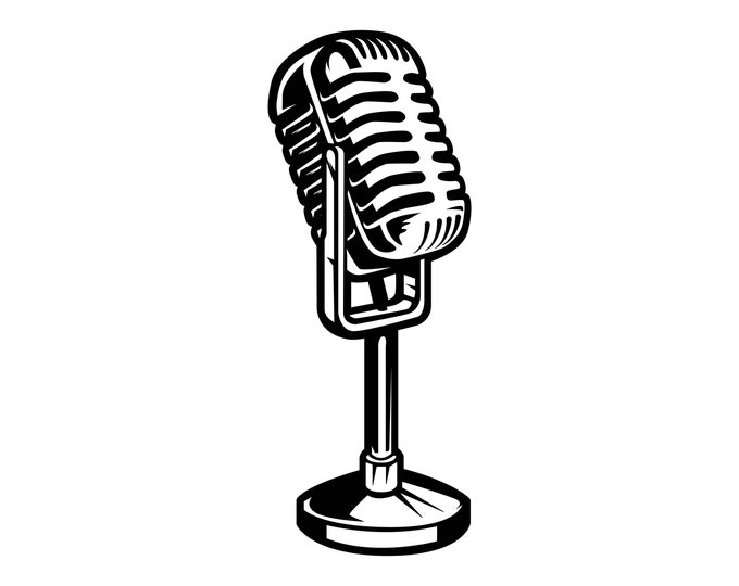Microphone SVG / SVG Cut File / Car Decal SVG / Instant - Etsy