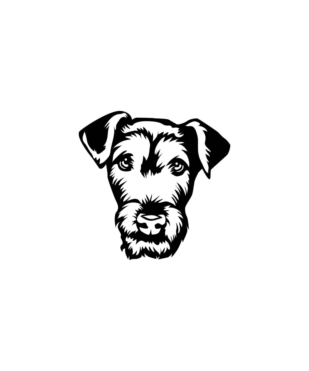 Airedale Terrier SVG / SVG Cut File / Car Decal SVG / Instant Download ...