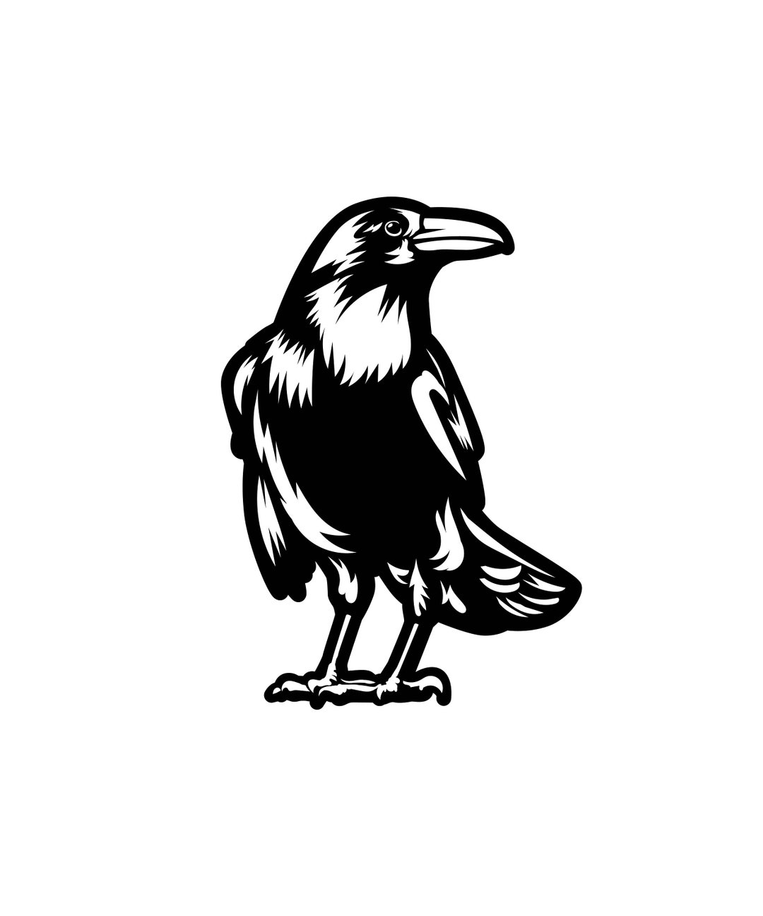 Raven SVG / SVG Cut File / Car Decal SVG / Instant Download / Printable ...