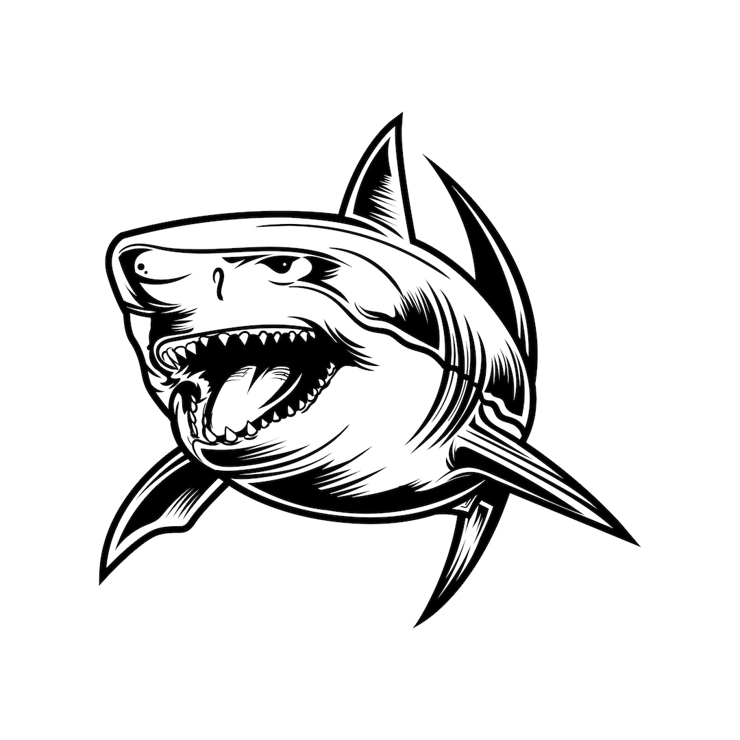 Shark 3 SVG / SVG Cut File / Car Decal SVG / Instant Download ...