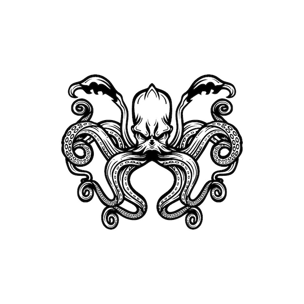 Kraken Svg - Etsy