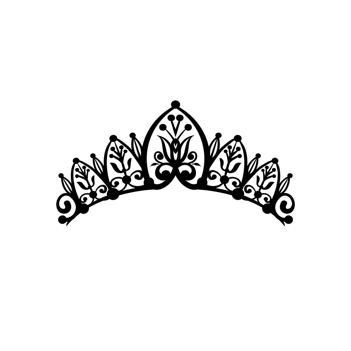 Tiara SVG / SVG Cut File / Car Decal SVG / Instant Download / Printable ...