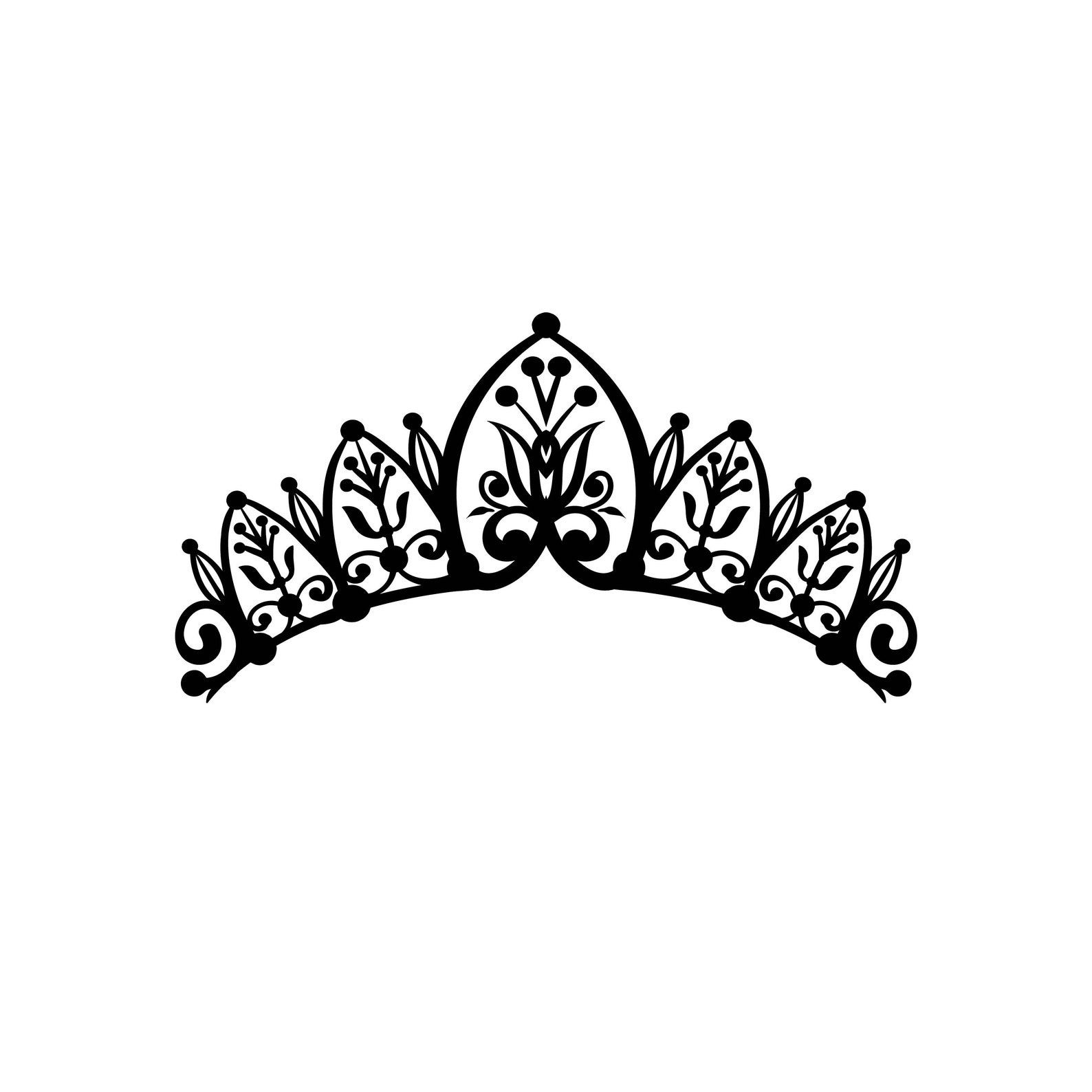 Tiara SVG / SVG Cut File / Car Decal SVG / Instant Download / Printable ...