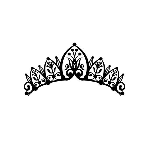 Tiara SVG / SVG Cut File / Car Decal SVG / Instant Download / | Etsy