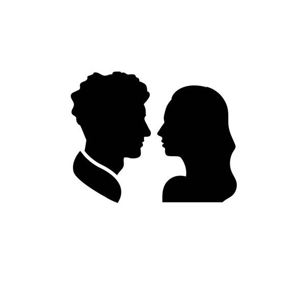Couple SVG / SVG Cut File / Car Decal SVG / Instant Download / | Etsy