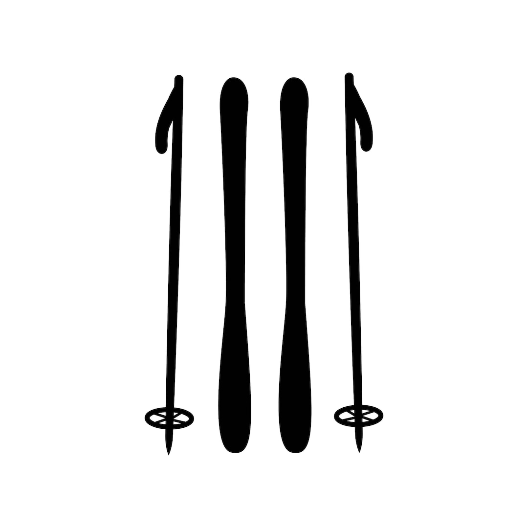 Ski SVG / SVG Cut File / Car Decal SVG / Instant Download / Printable ...