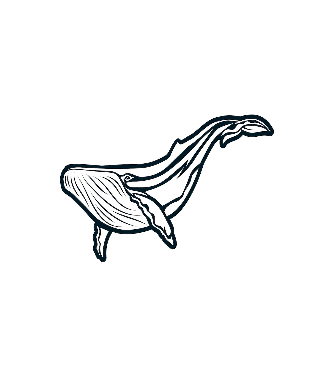 Whale SVG / SVG Cut File / Car Decal SVG / Instant Download / Printable ...