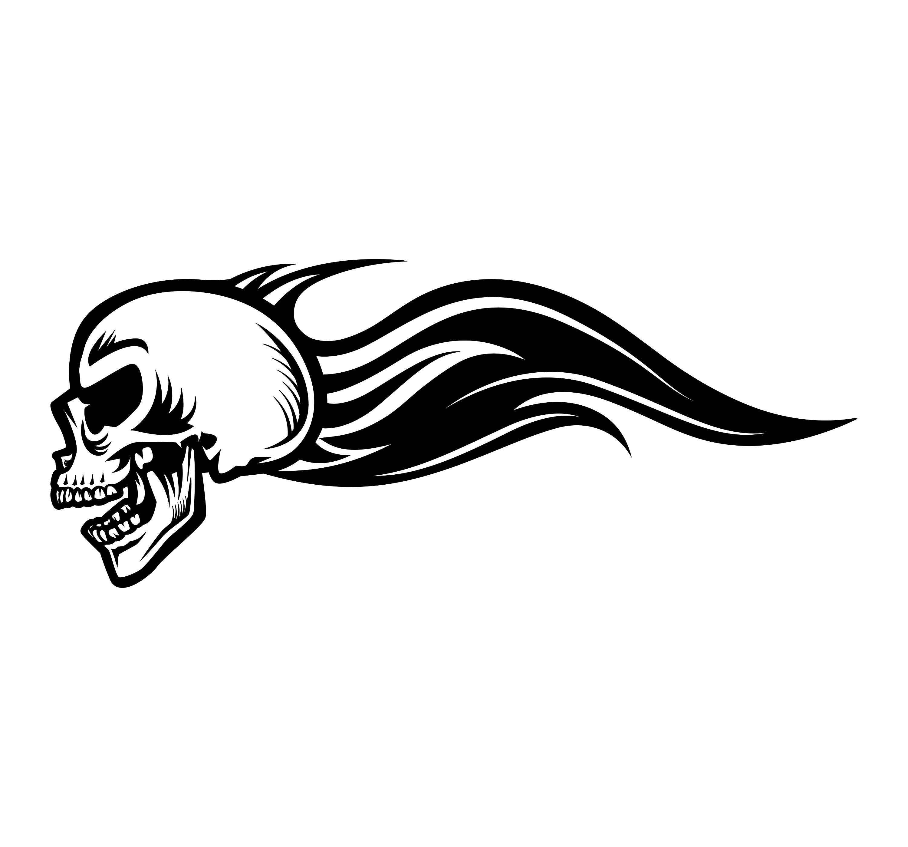 Fire Skull SVG / SVG Cut File / Car Decal SVG / Instant Download ...