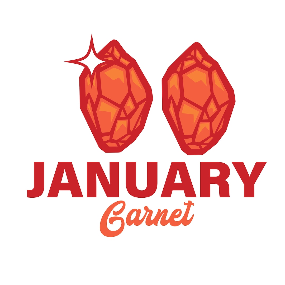 January Garnet SVG / SVG Cut File / Car Decal SVG / Instant Download ...