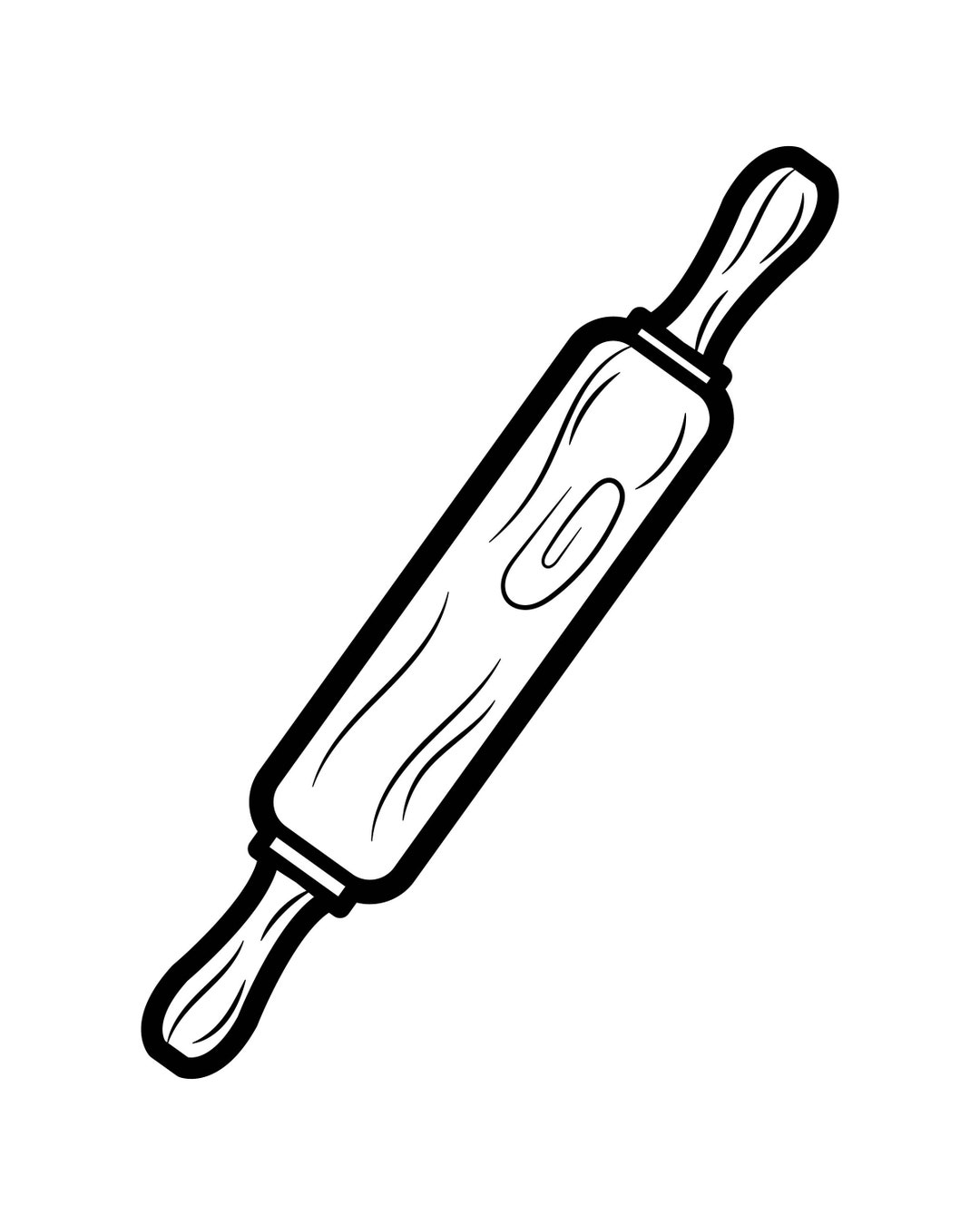 Rolling Pin SVG / SVG Cut File / Car Decal SVG / Instant Download ...