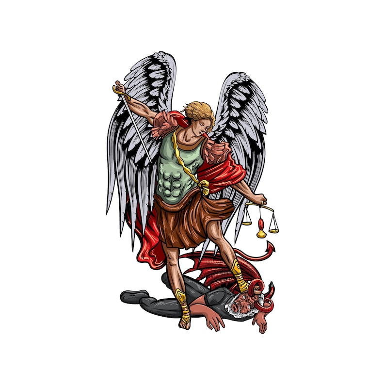 St. Michael SVG / SVG Cut File / Car Decal SVG / Instant Download ...