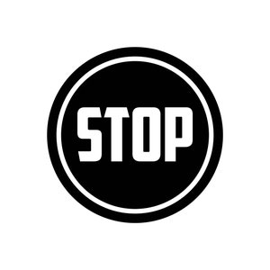 Stop Sign SVG / SVG Cut File / Car Decal SVG / Instant Download ...