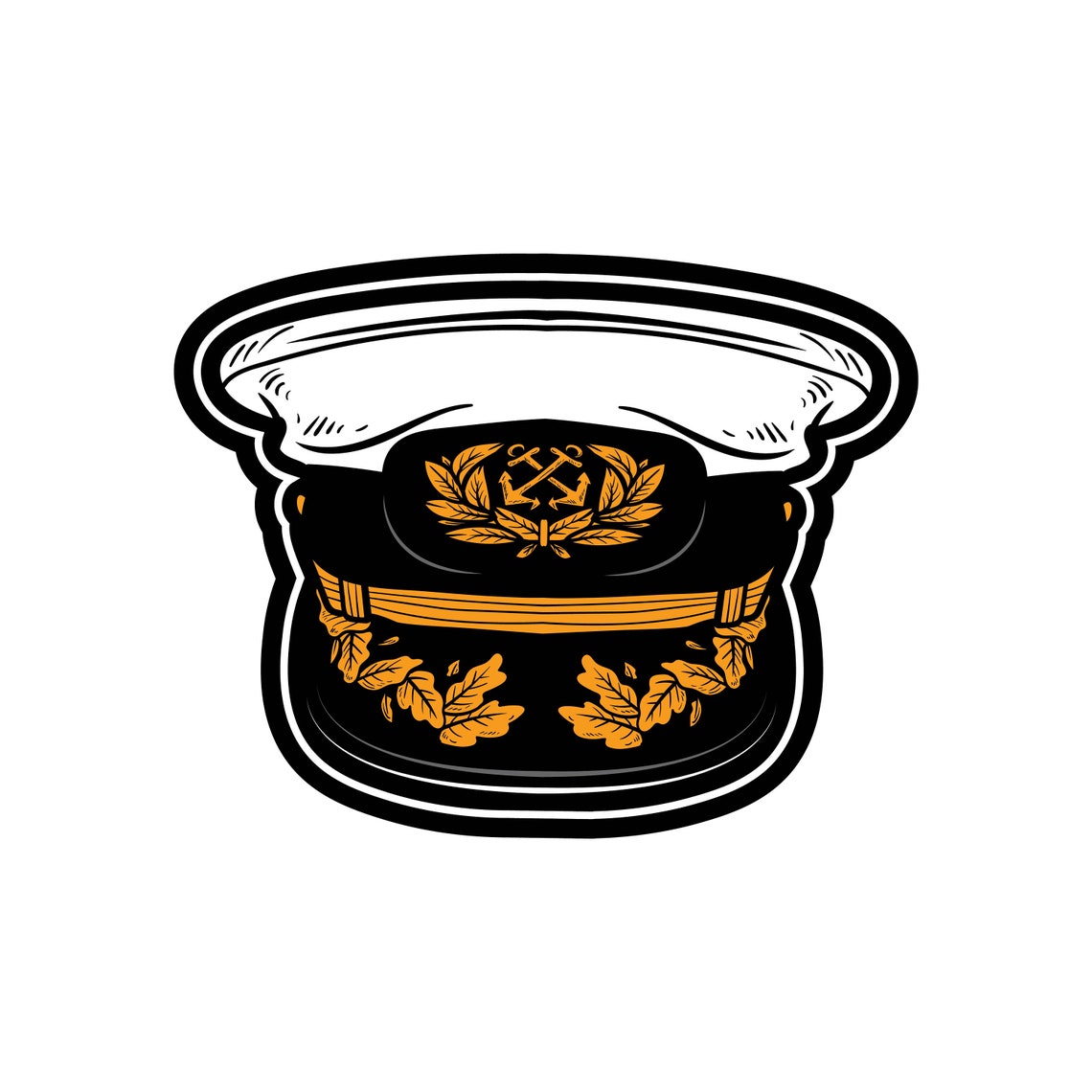 Captain Hat SVG / SVG Cut File / Car Decal SVG / Instant Download ...