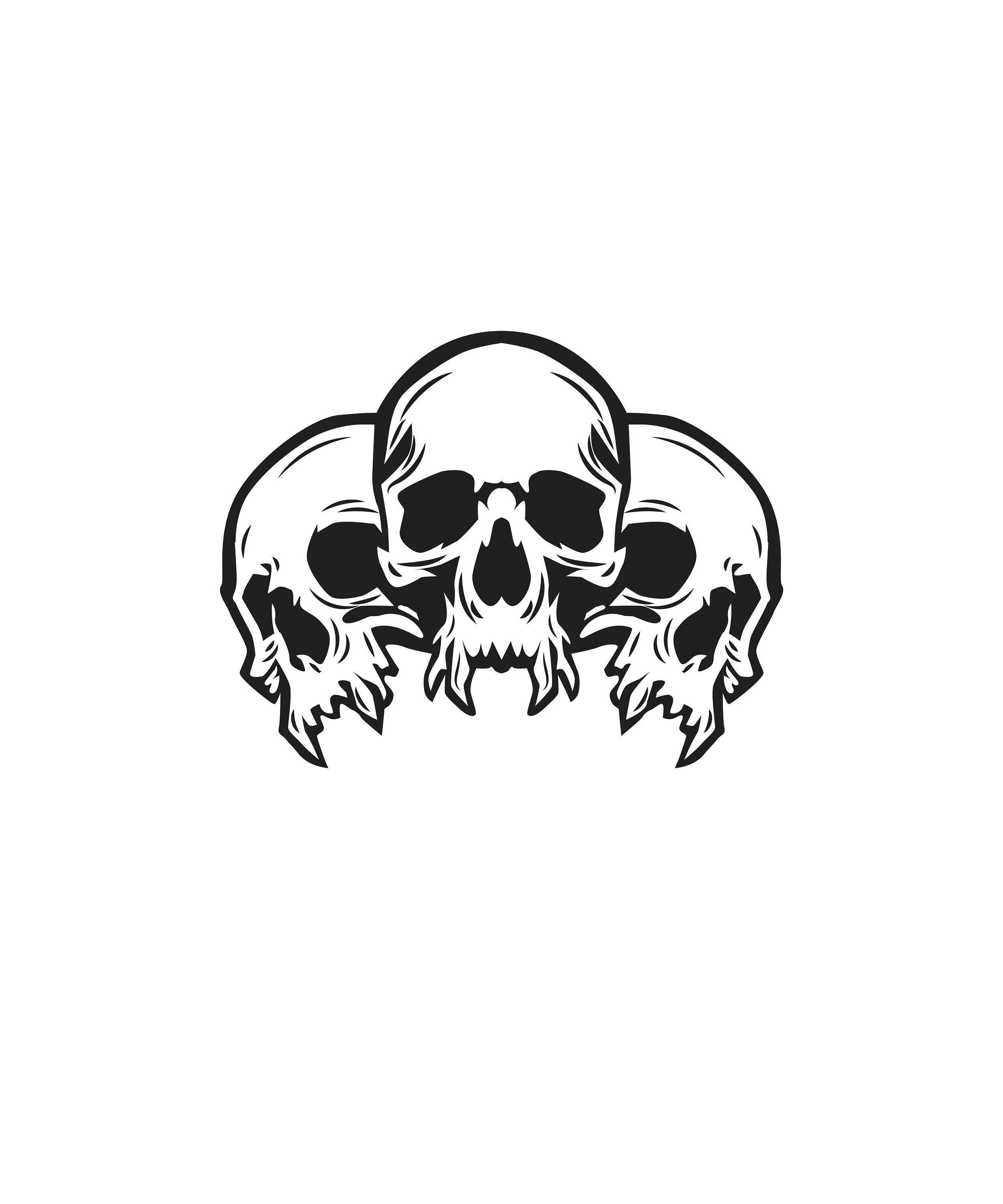 Skull SVG / SVG Cut File / Car Decal SVG / Instant Download / Printable ...