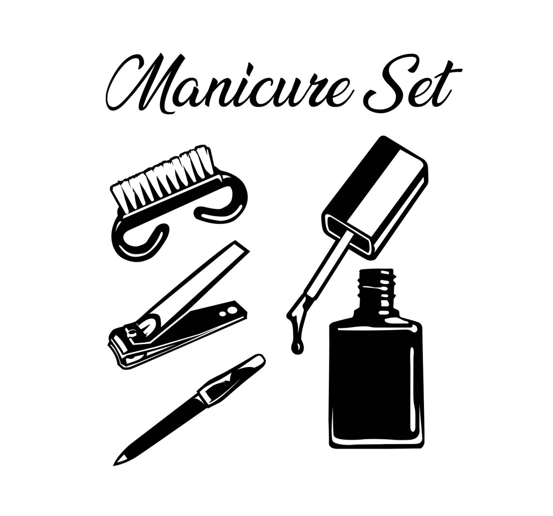 Manicure Set SVG / SVG Cut File / Car Decal SVG / Instant Download ...