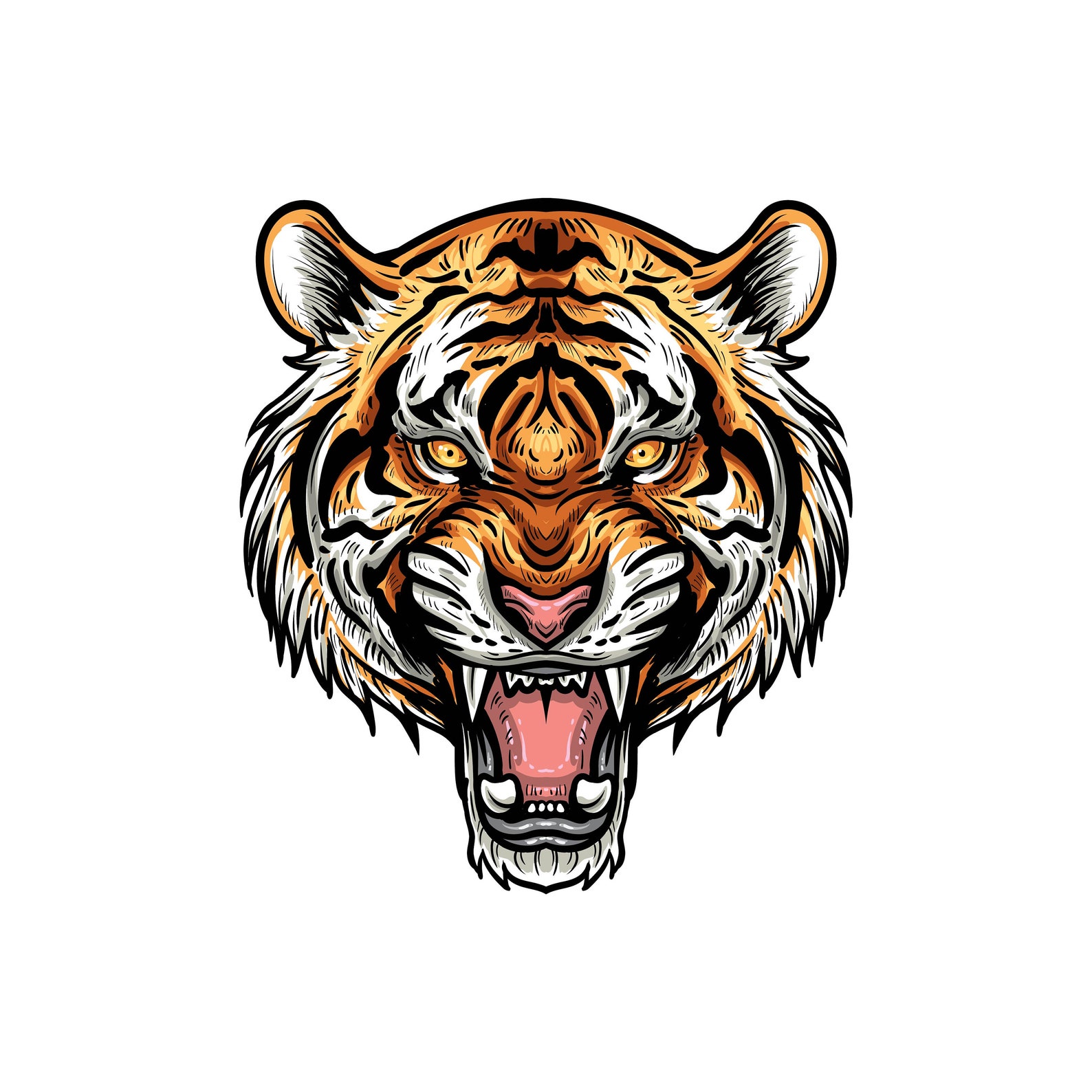 Tiger SVG / SVG Cut File / Car Decal SVG / Instant Download / Printable ...