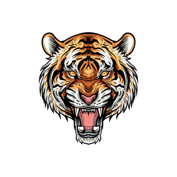 Tiger SVG / SVG Cut File / Car Decal SVG / Instant Download / | Etsy