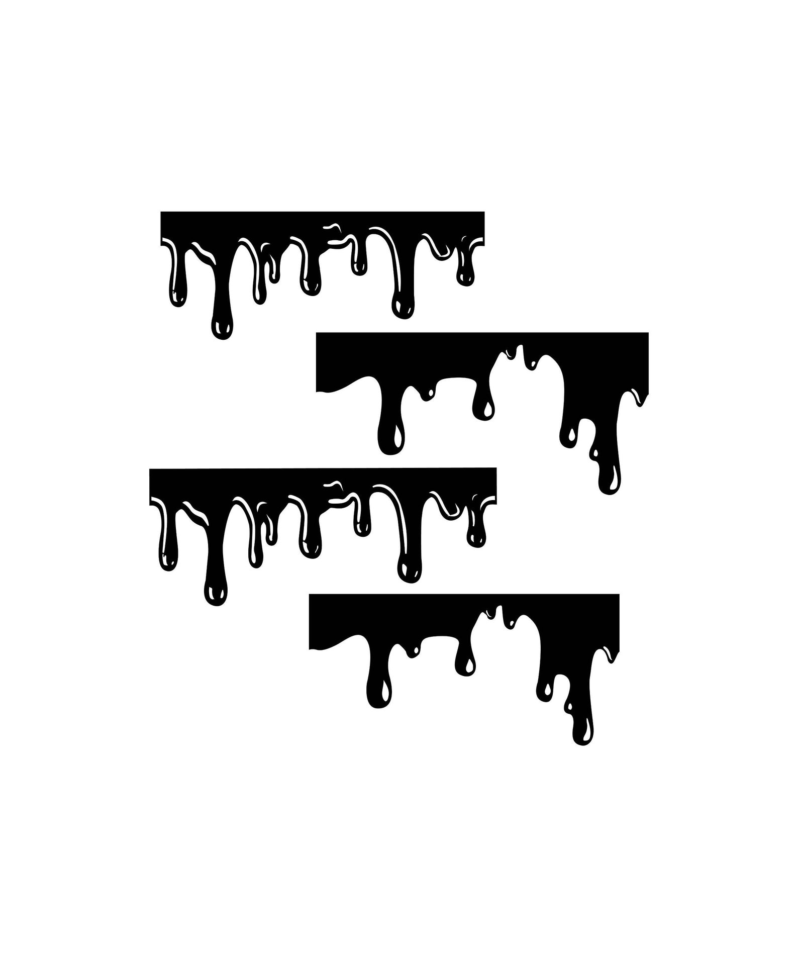 Drip Borders Paint / Blood SVG / SVG Cut File / Car Decal / Instant ...