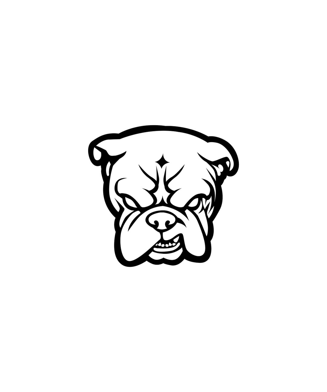 Bulldog SVG / SVG Cut File / Car Decal SVG / Instant Download ...