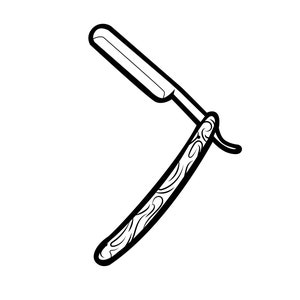 Straight Razor / Barber / Razor SVG / SVG Cut File / Car Decal SVG ...