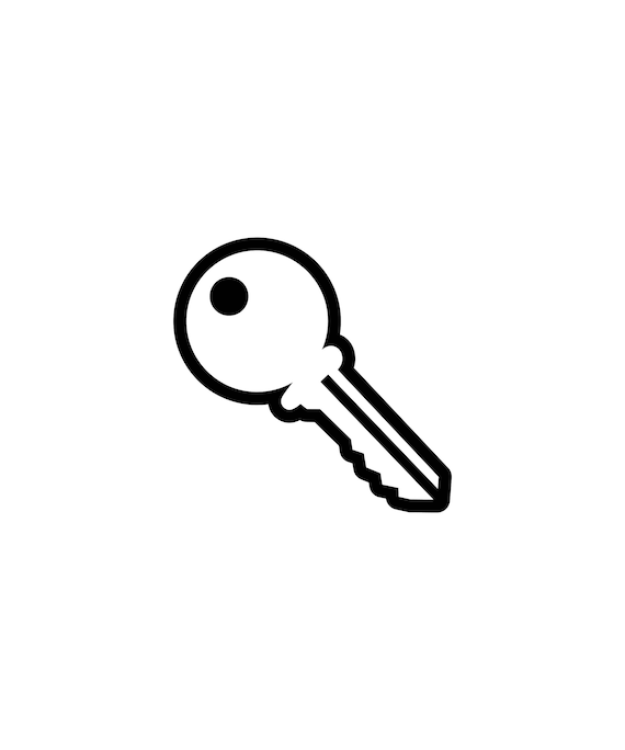 Key SVG / SVG Cut File / Car Decal SVG / Instant Download / | Etsy