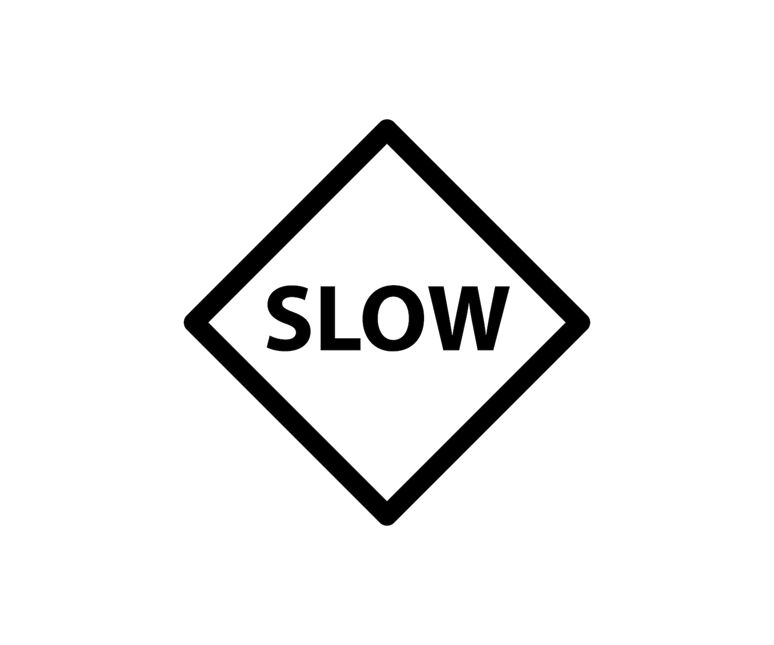 Slow Sign SVG / SVG Cut File / Slow Sign Decal SVG / Instant Download ...