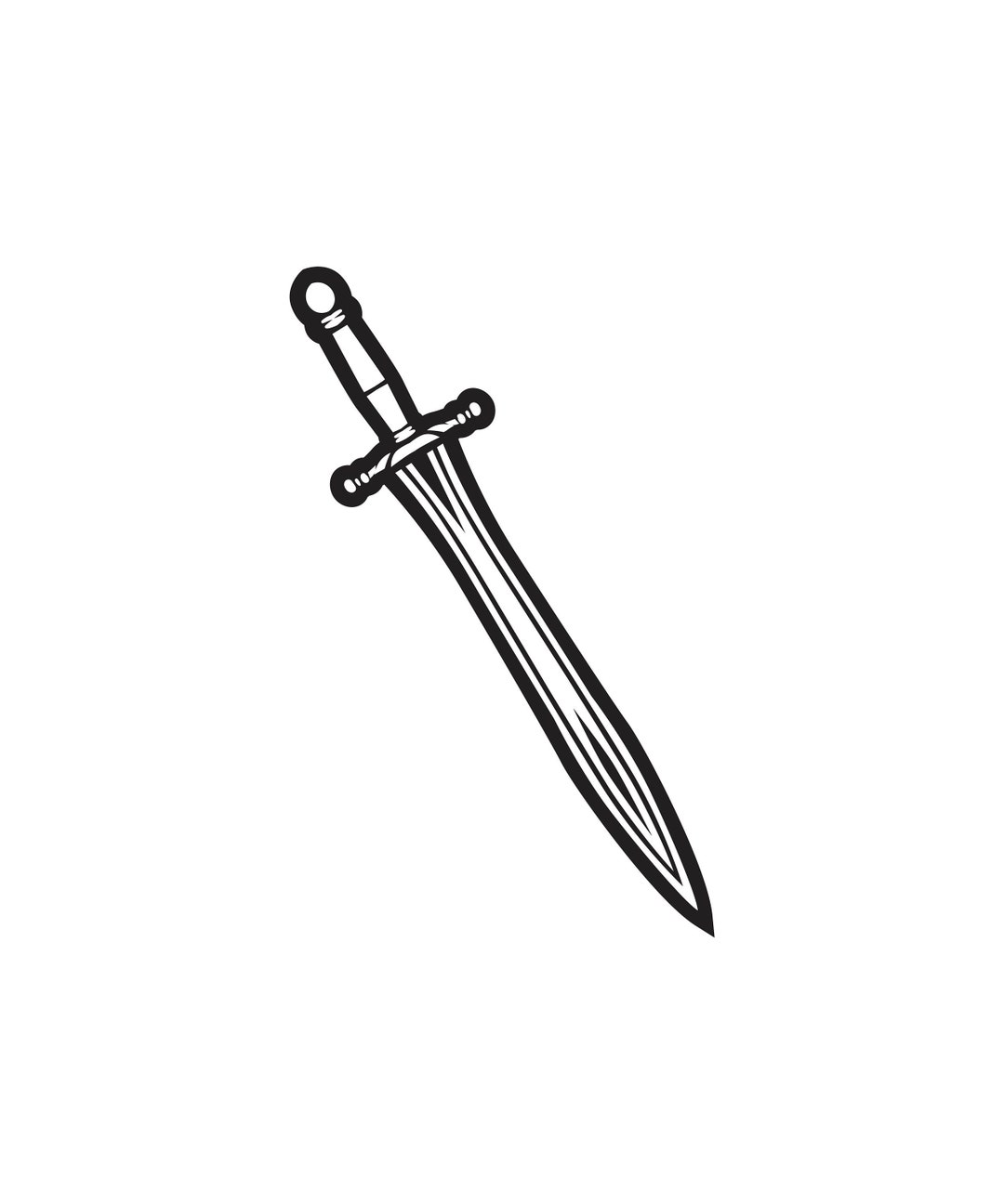 Sword SVG / SVG Cut File / Car Decal SVG / Instant Download / Printable ...