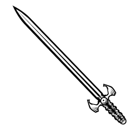 Sword SVG / SVG Cut File / Car Decal SVG / Instant Download / | Etsy