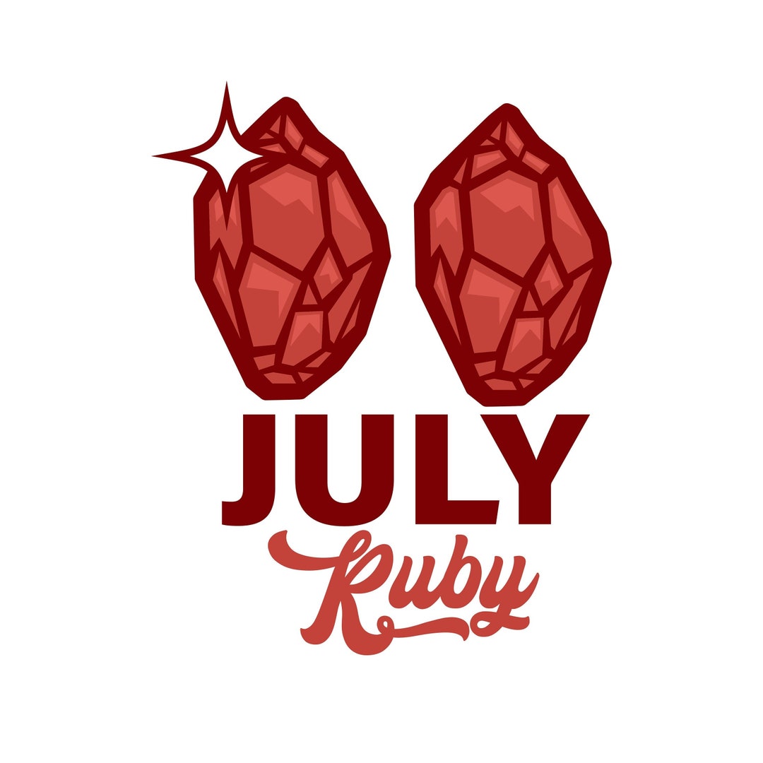July Ruby SVG / SVG Cut File / Car Decal SVG / Instant Download ...