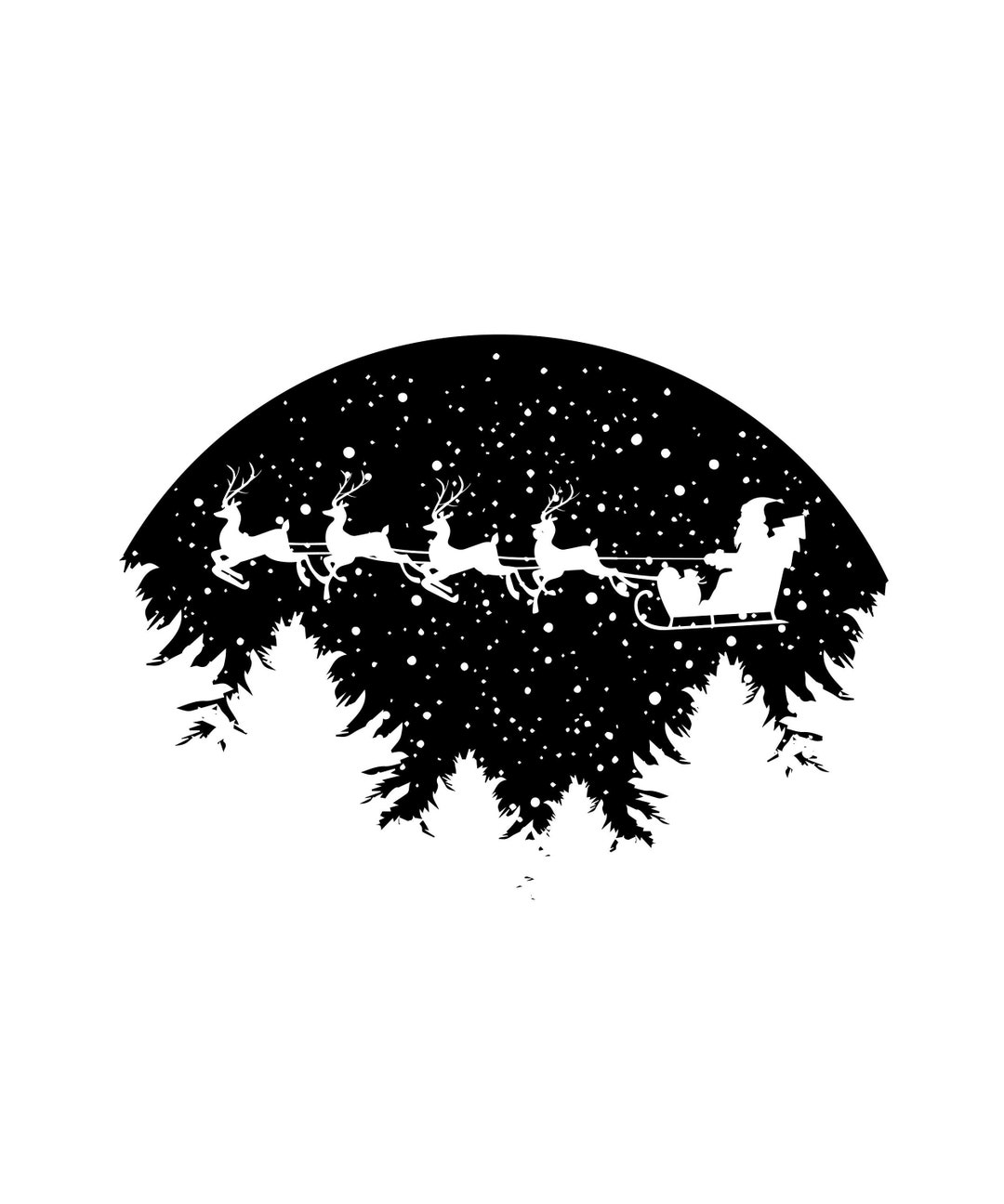 Christmas Santa Reindeer SVG / Cut File / Car Decal SVG / Instant ...
