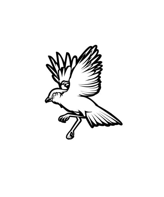 Mockingbird Silhouette Vector