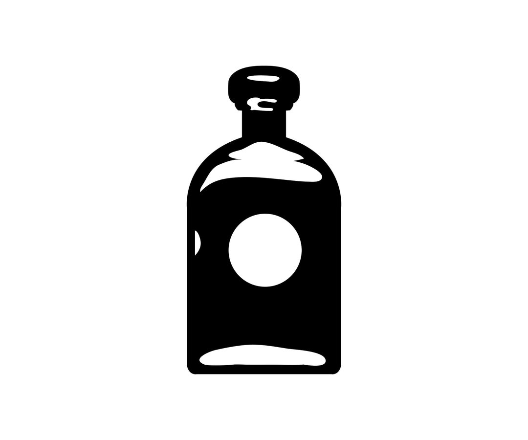 Brandy Bottle 4 SVG / SVG Cut File / Brandy Bottle 4 Decal SVG ...