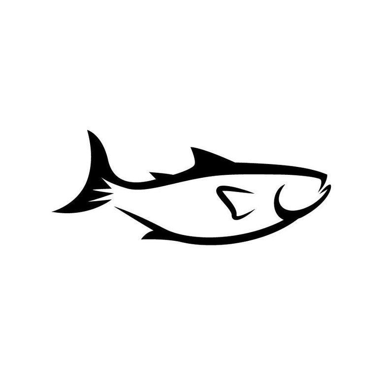 Fish SVG / SVG Cut File / Car Decal SVG / Instant Download / Printable ...