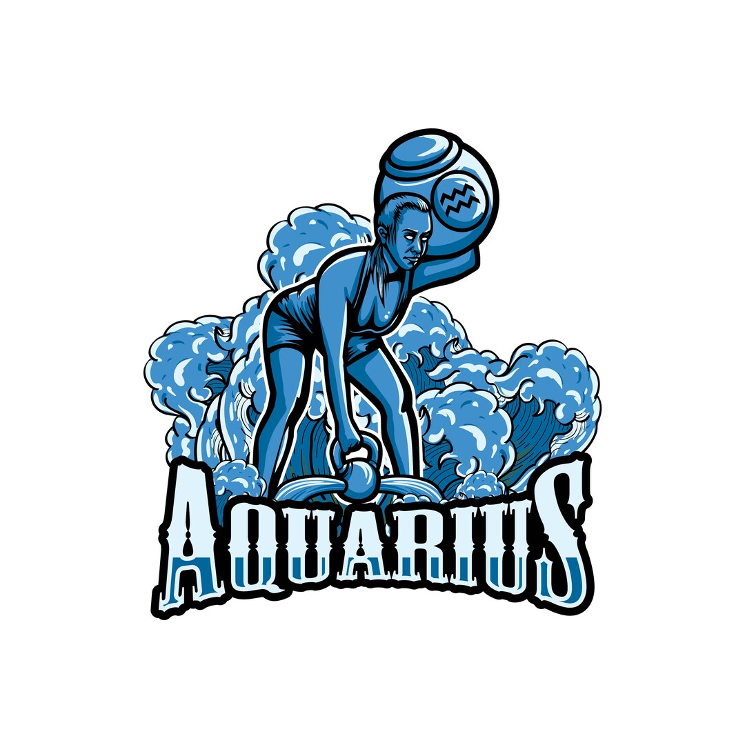 Aquarius SVG / SVG Cut File / Car Decal SVG / Instant Download ...