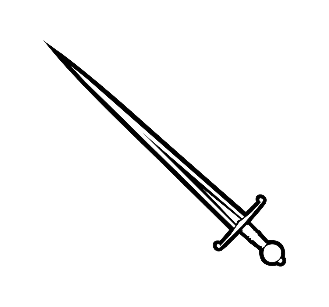 Sword 2 SVG / SVG Cut File / Car Decal SVG / Instant Download ...