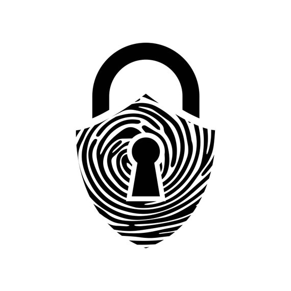 Fingerprint / Security / SVG Cut File / Car Decal SVG / | Etsy