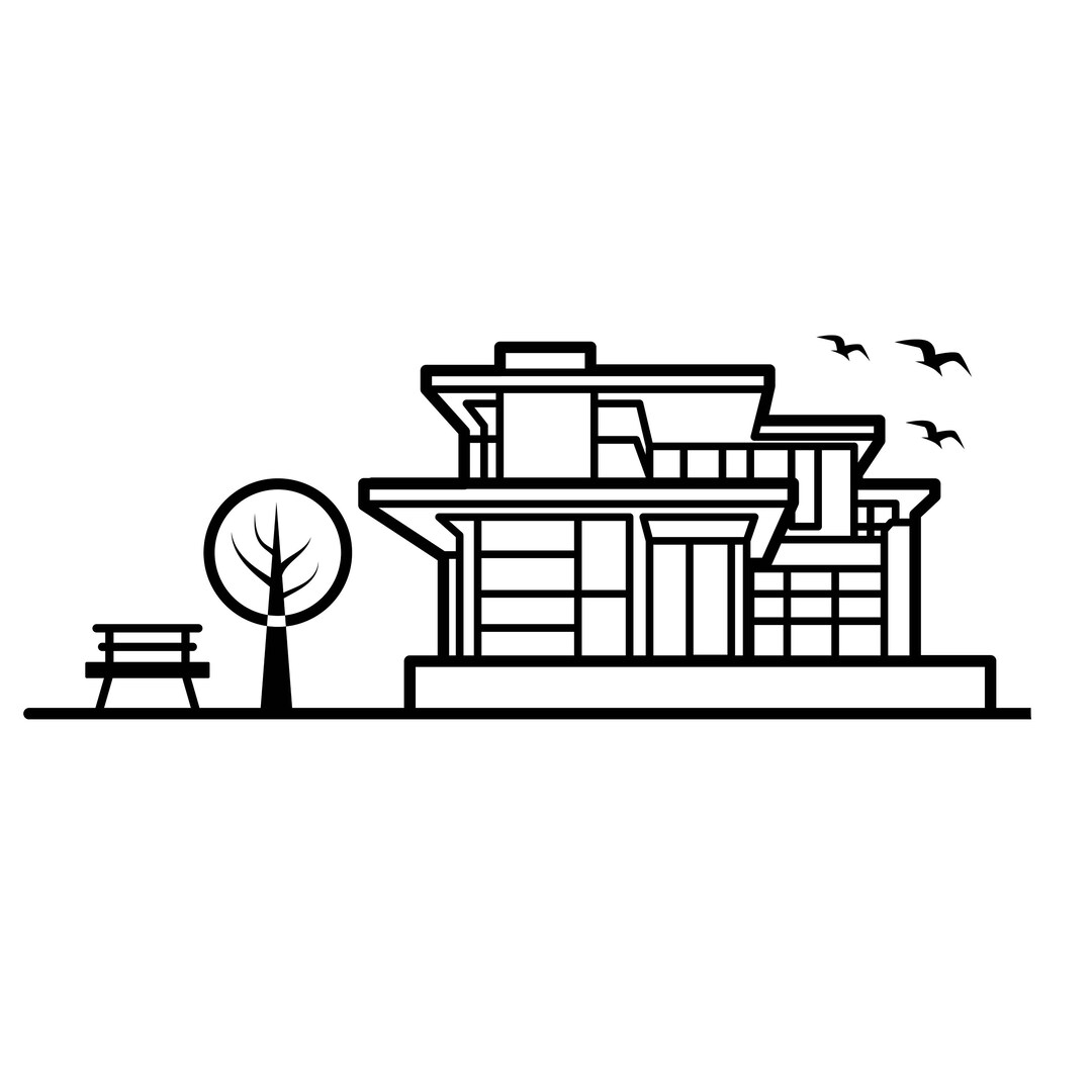 Modern House 2 SVG / SVG Cut File / Car Decal SVG / Instant Download ...