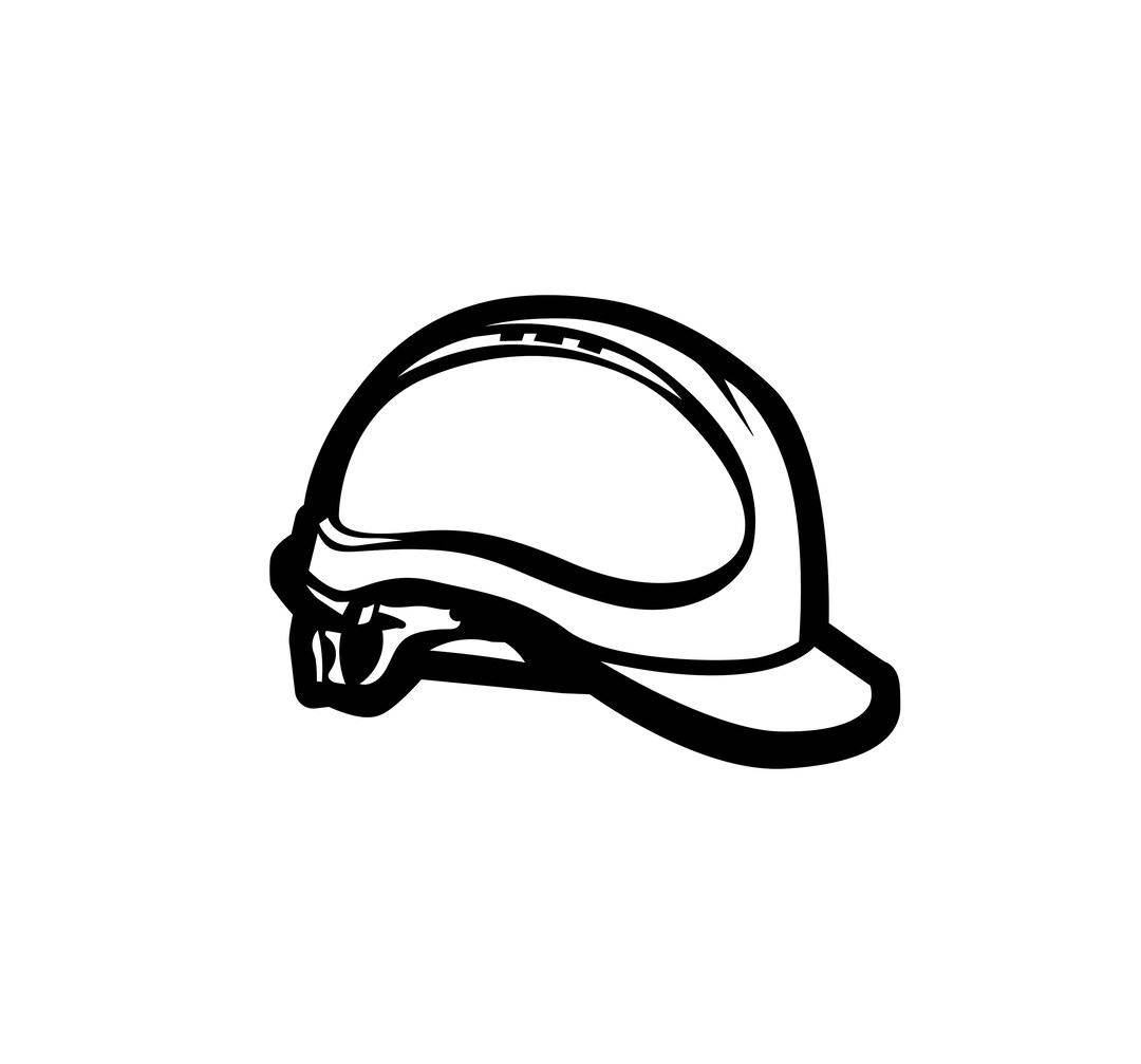 Construction Helmet SVG / SVG Cut File / Car Decal SVG / Instant ...