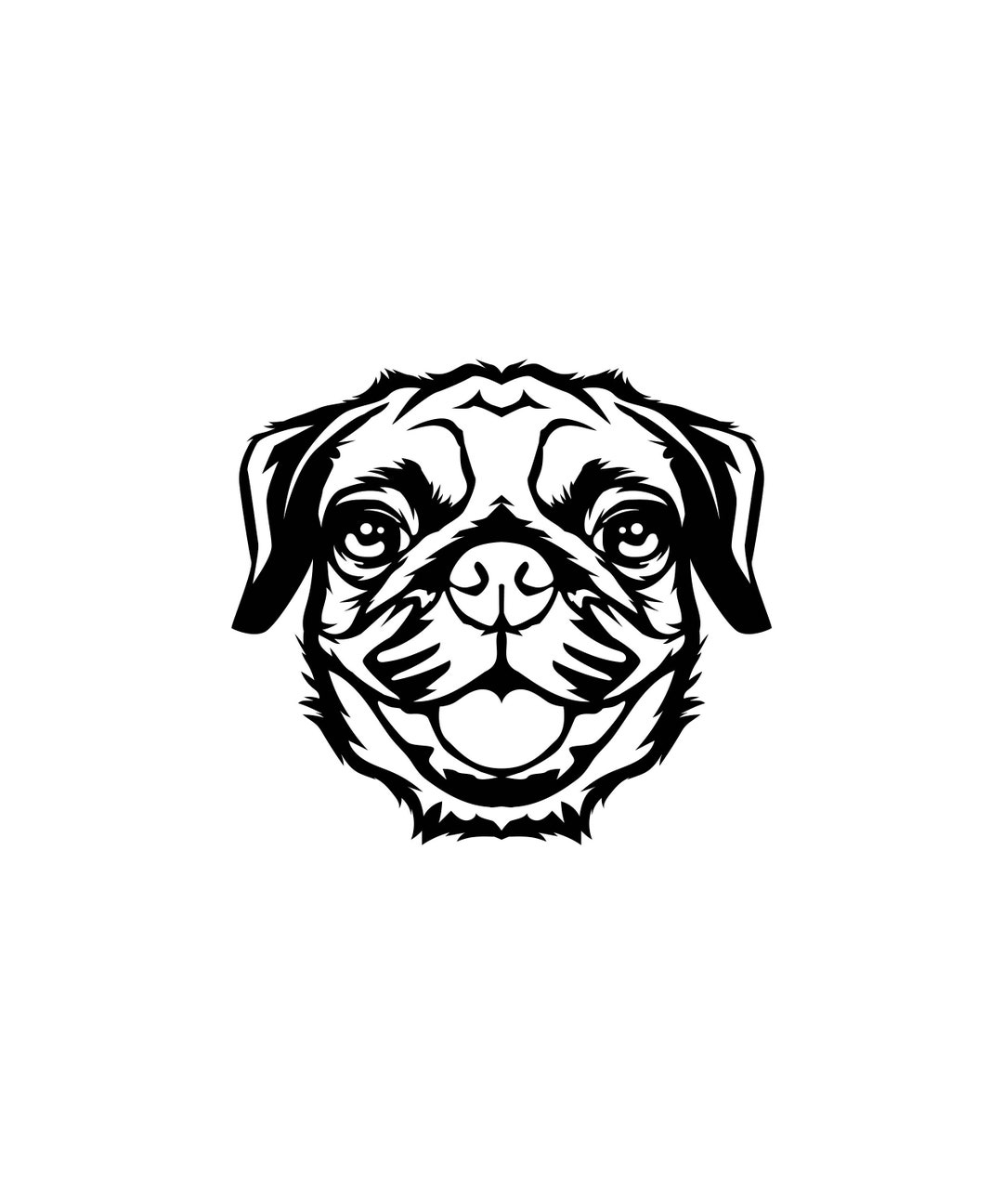 Mops SVG / SVG Cut File / Auto Aufkleber SVG / Sofort Download ...