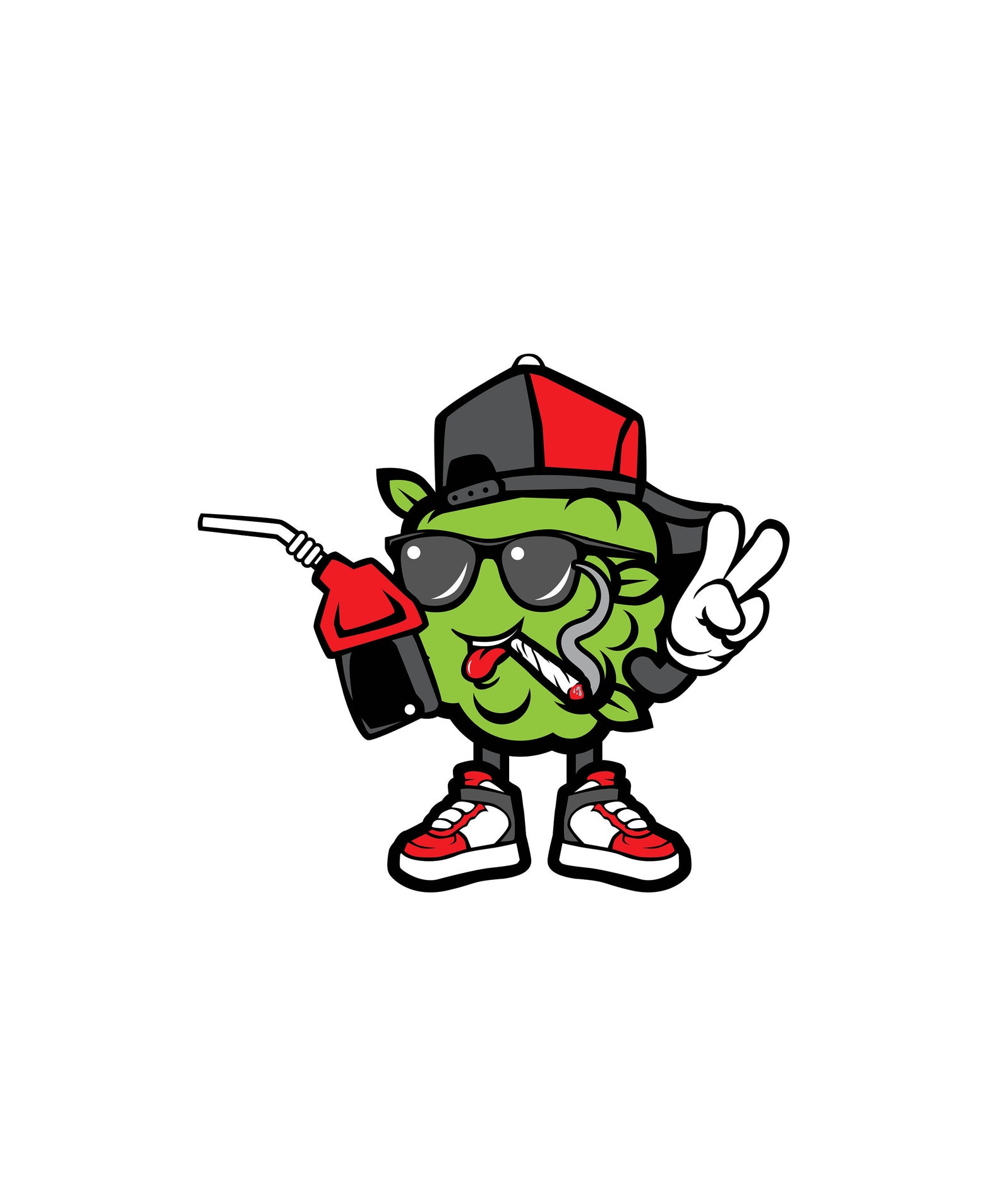 Marijuana Mascot 2 SVG / SVG Cut File / Car Decal SVG / Instant ...