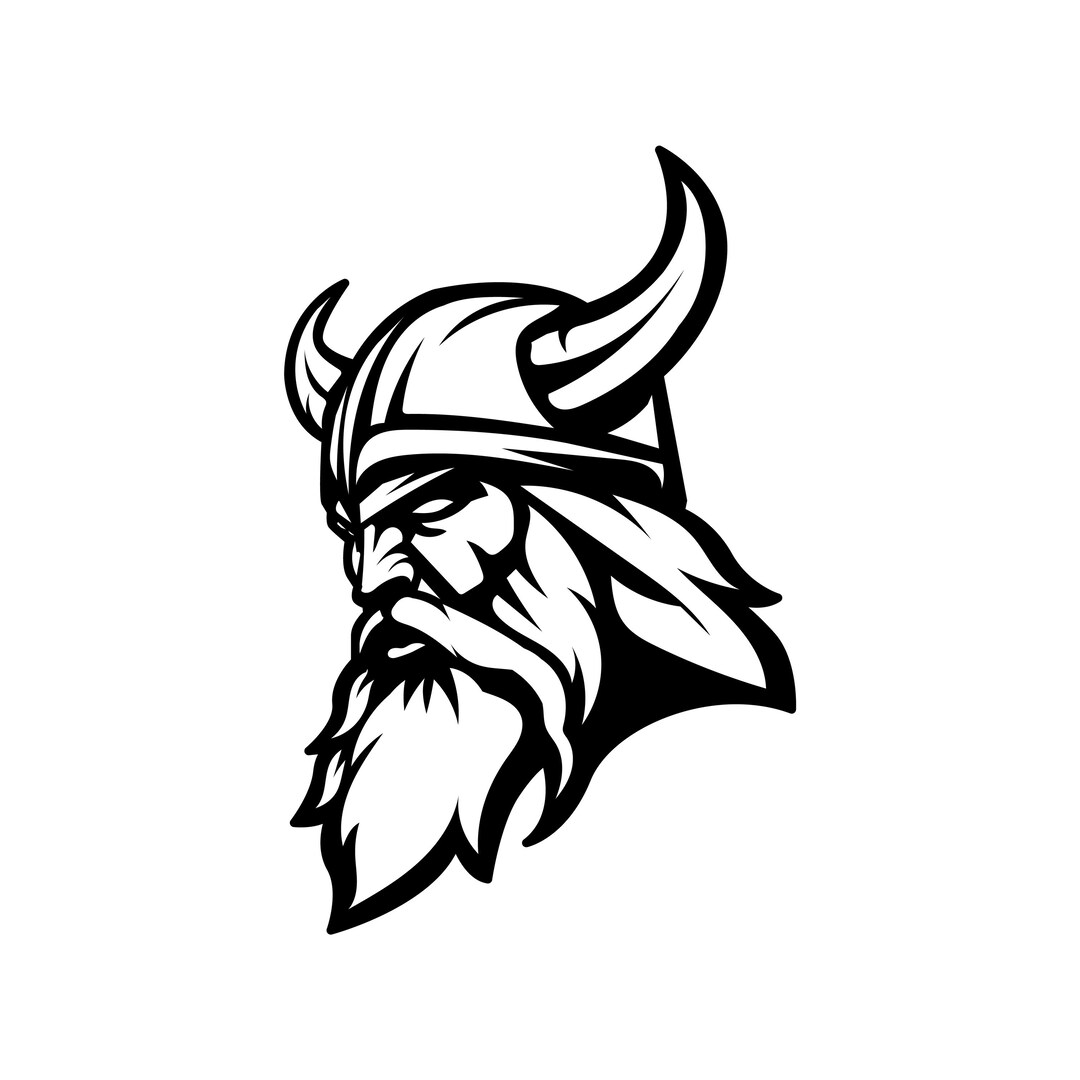 Viking SVG / SVG Cut File / Car Decal SVG / Instant Download ...