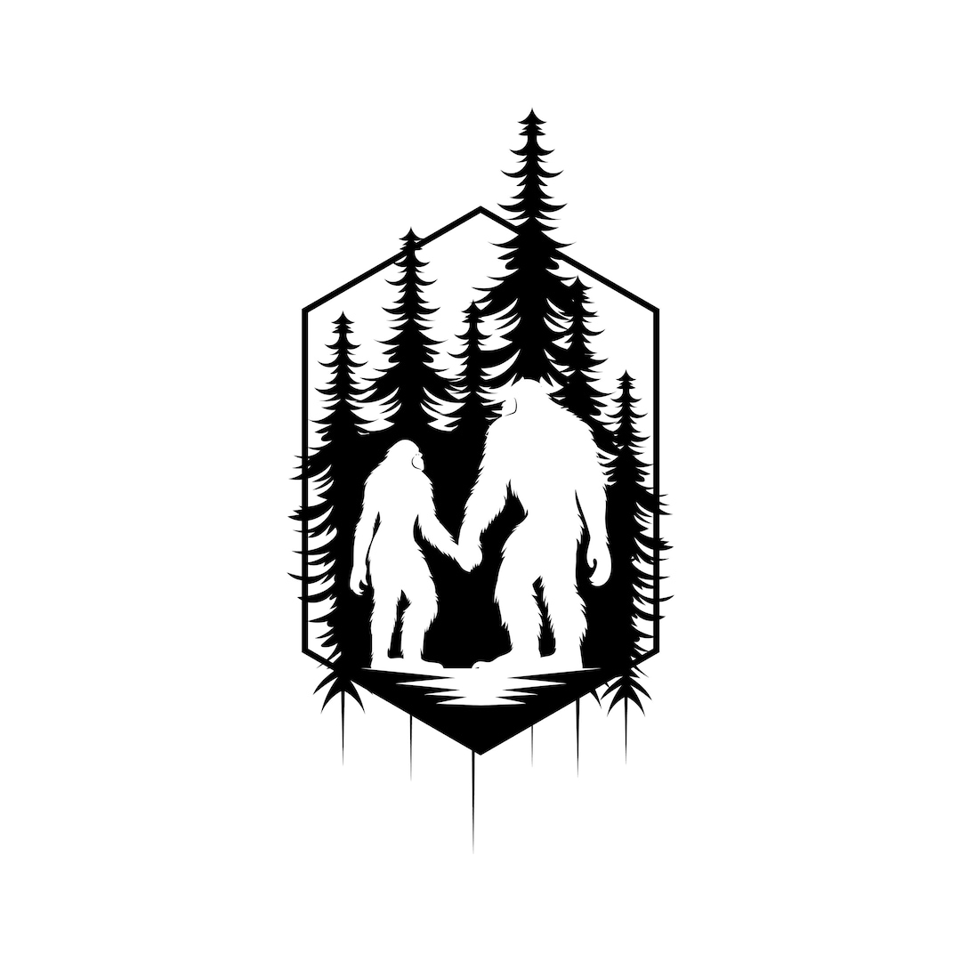 Sasquatch Couple SVG / Sasquatch / SVG Cut File / Car Decal SVG ...